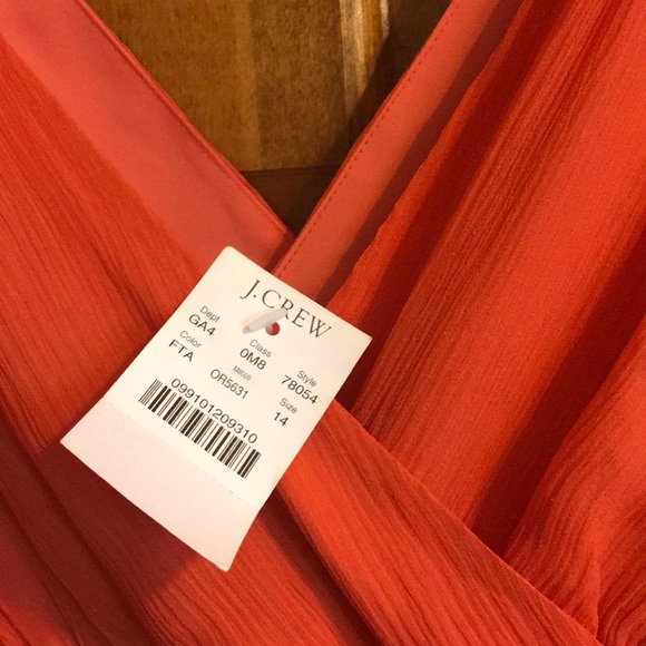 J. Crew | Dresses | J Crew Orange Dress Nwt | Poshmark
